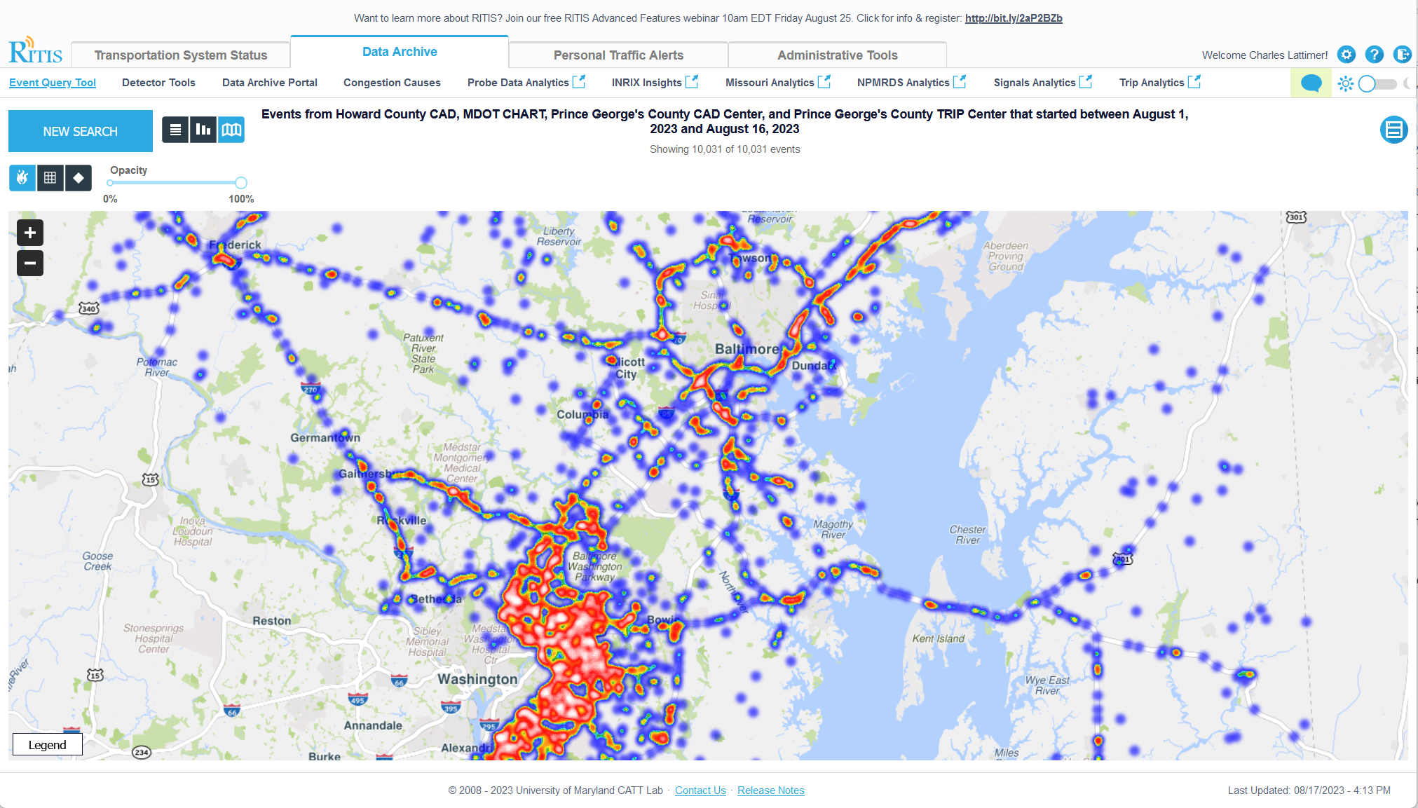 RITIS Tool Catalog | Regional Integrated Transportation Information System